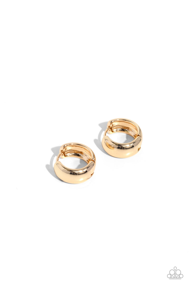 Hinged Halftime - Gold Hinge Hoop Earrings – Sugar Bee Bling ...
