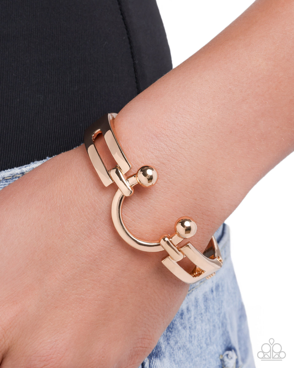 Luminous Latch - Gold Bar Hinge Bracelet – Sugar Bee Bling - Paparazzi ...