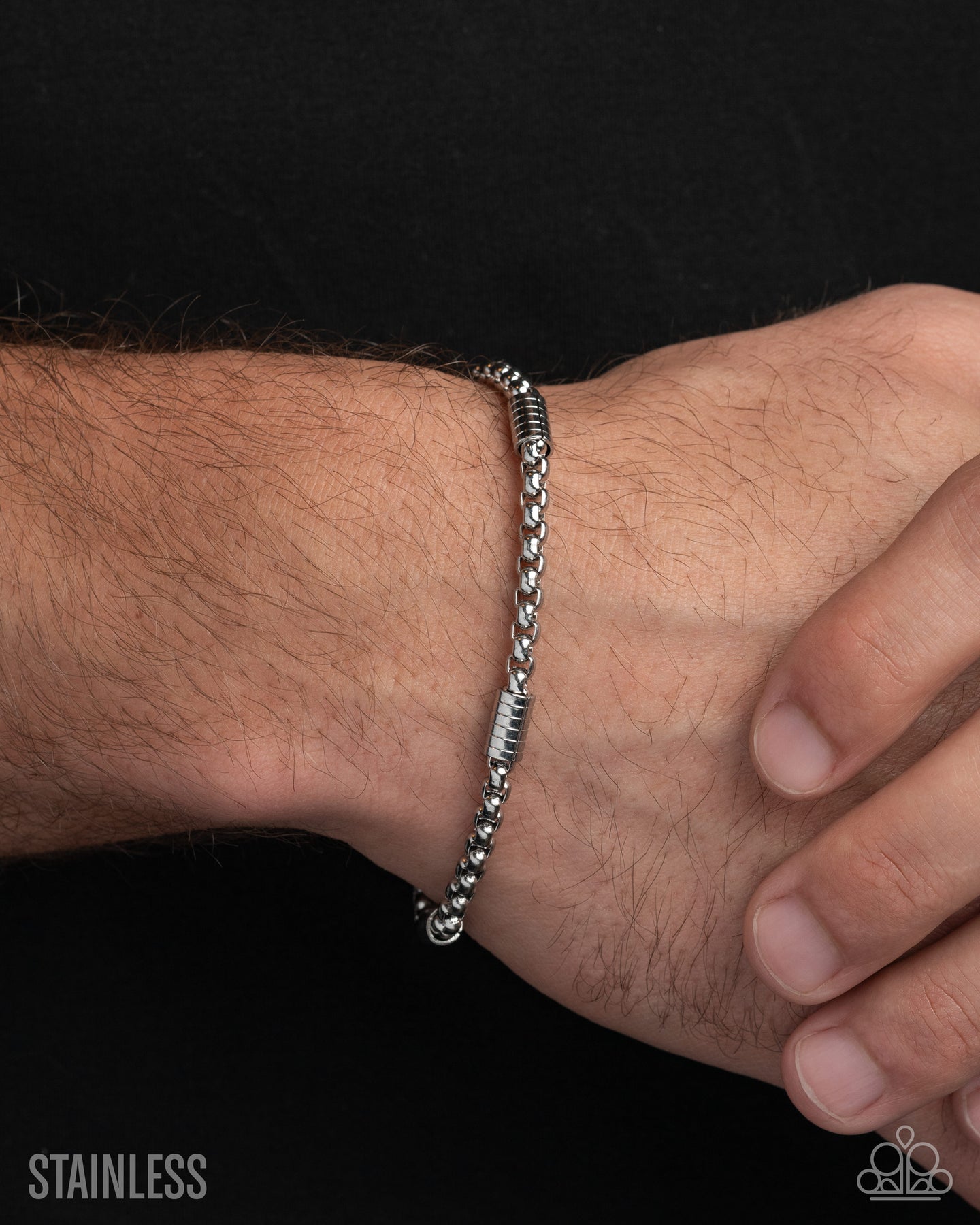 Brash Barricade - Silver Stainless Steel Urban Bracelet – Sugar Bee ...