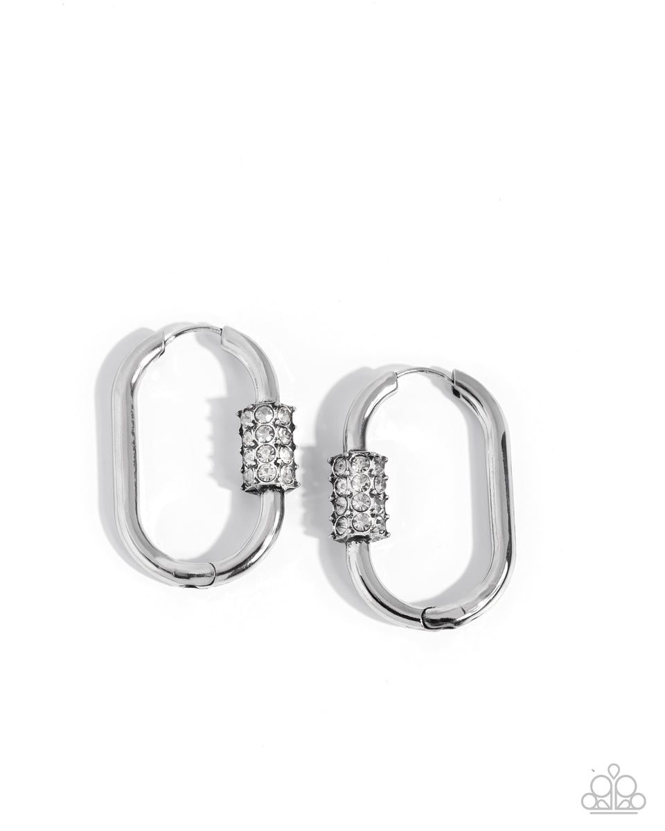 Honest Hardware - Silver Link Hinge Hoop Earrings – Sugar Bee Bling ...