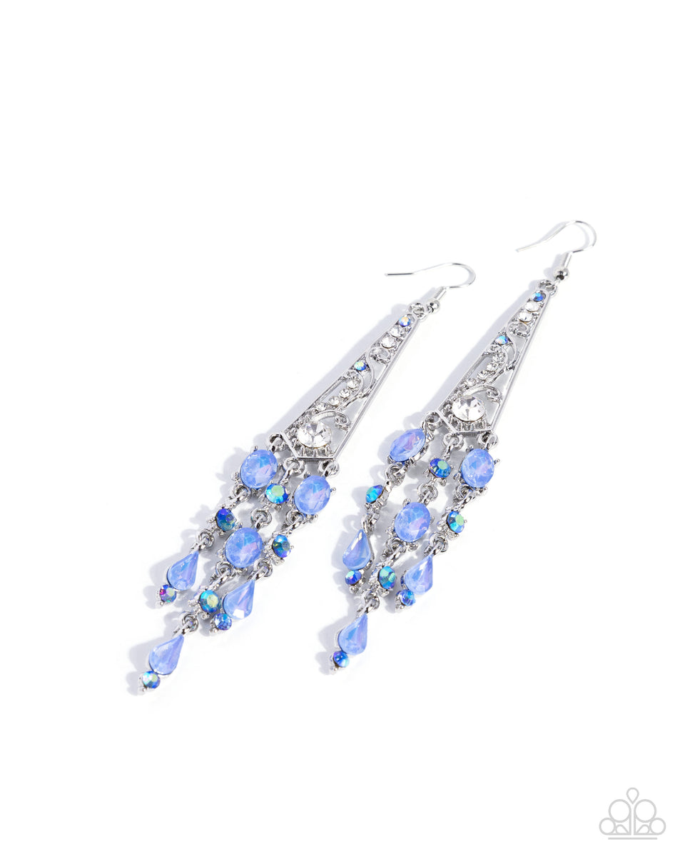 FAIRY Pretty - Blue Iridescent Gem Silve rEarrings – Sugar Bee Bling ...