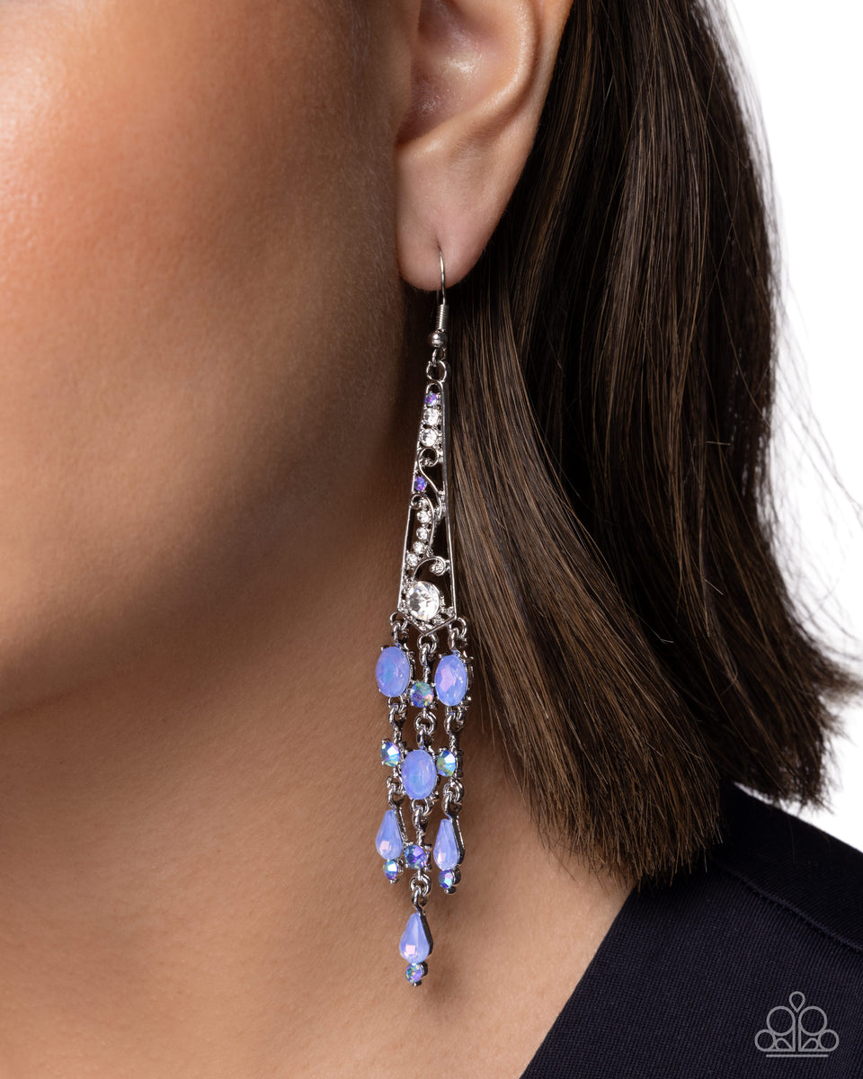 FAIRY Pretty - Blue Iridescent Gem Silve rEarrings – Sugar Bee Bling ...