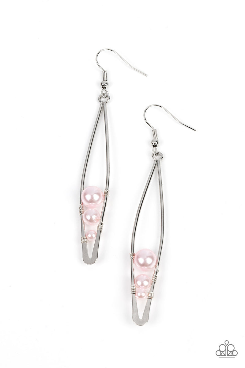 Atlantic Allure - Pink Pearl Silver Earrings – Sugar Bee Bling ...